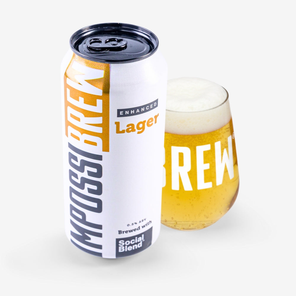 IMPOSSIBREW LAGER (440ML) - Enhanced Non-Alcoholic Beer