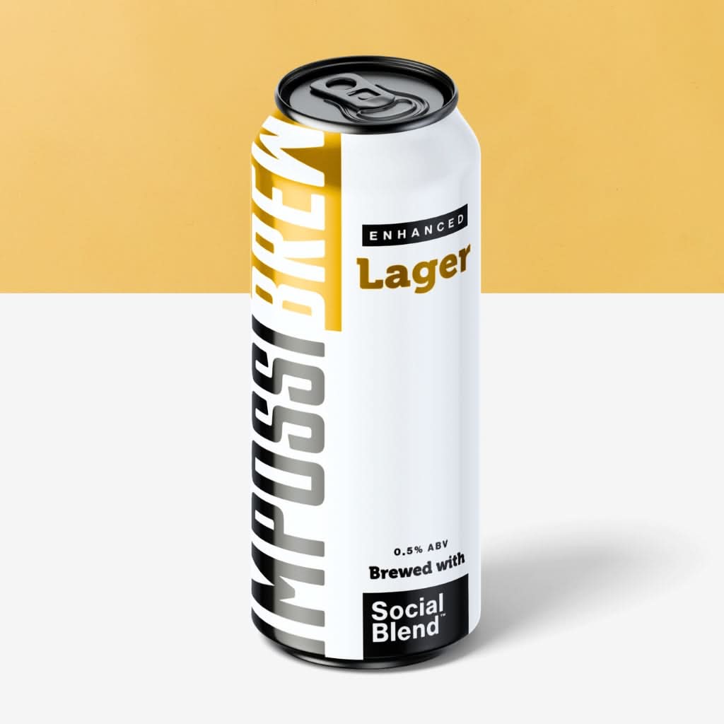IMPOSSIBREW LAGER (440ML) - Enhanced Non-Alcoholic Beer